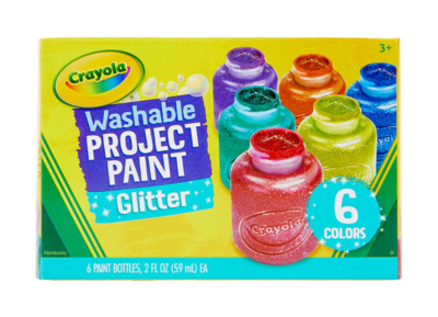 Crayola Washable Glitter Paint 6 pack | School | George at ASDA