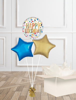 Amscan Bright Happy Birthday Classic Bouquet Balloon in a Box | Toys ...