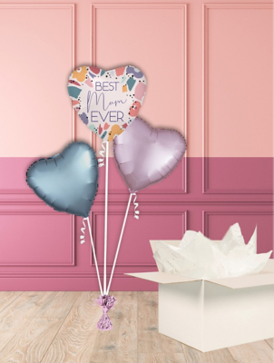Amscan 'Best Mum Ever' Heart Classic Bouquet Balloon in a Box | Toys ...