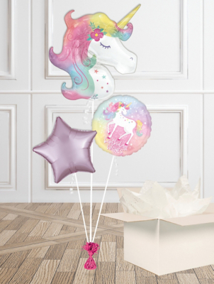 Amscan Unicorn SuperShape Bouquet Balloon in a Box | Toys & Character ...