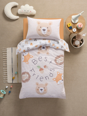 Natural Banks Bear Toddler Duvet Set | Home | George at ASDA