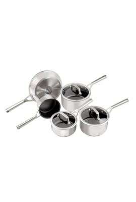 Ninja ZEROSTICK Stainless Steel 5 Piece Pan Set | Home | George at ASDA