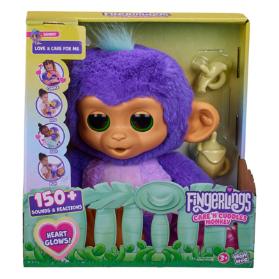Fingerlings Care ‘N’ Cuddles Interactive Baby Monkey | Electronic ...