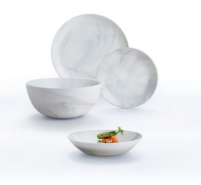Luminarc Diwali Marble Glass Dinner Set 19 Piece | Home | George at ASDA