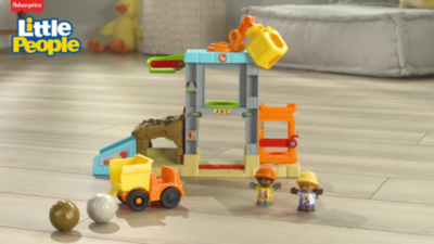 Fisher- Price Little People Load Up & Learn Construction Site | Toys ...