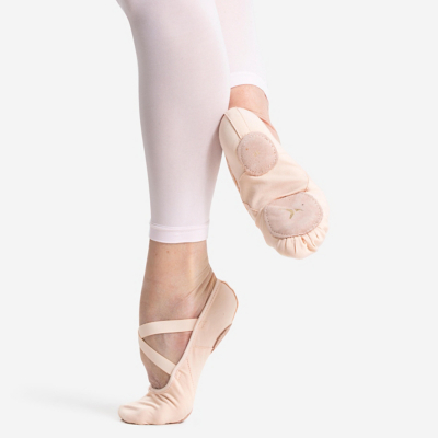 Decathlon Split-Sole Pink Demi-Pointe Ballet Shoes | Kids | George at ASDA