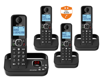 Alcatel F860 DECT Telephone with Answermachine and Smart Call Block ...