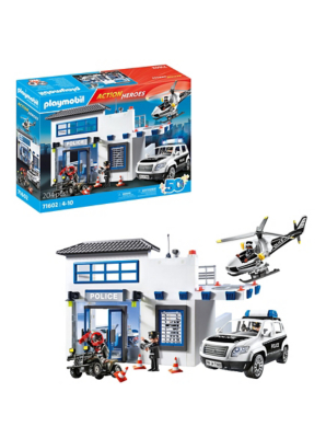 Playmobil 71602 Action Heroes: Mega Police Station | Action Figures ...