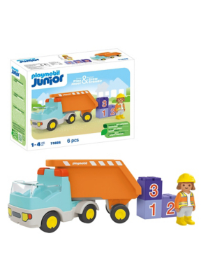 PLAYMOBIL 71685 JUNIOR: Tipping Dump Truck | Toys & Character | George ...