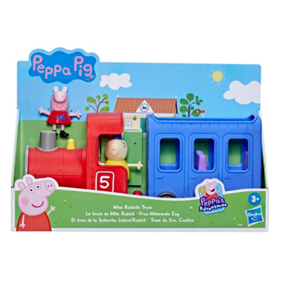 Peppa Pig Peppa’s Adventures Miss Rabbit’s Train | Toys & Character ...