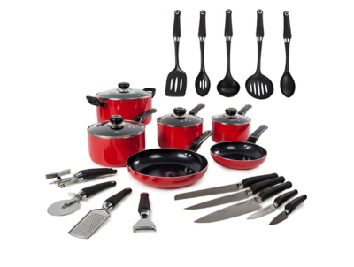 Morphy Richards Equip Red 20 Piece Pan & Tools Set | Home | George at ASDA