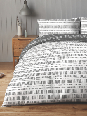 Silentnight Cotton Rich Reversible Duvet Set Geo Mark | Home | George ...