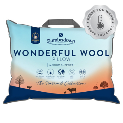 Slumberdown Wonderful Wool Pillow - Medium Firmness | Home | George at ASDA