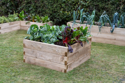 Forest Garden Caledonian Square Raised Bed 90 x 90cm | Outdoor & Garden ...