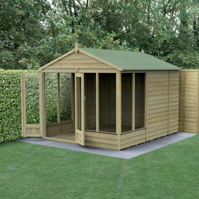 Forest Garden 4LIFE Apex 6 Window 8x10 Summerhouse | Outdoor & Garden ...