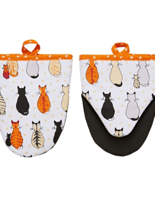 Ulster Weavers Cats In Waiting 100% Cotton Micro Mitt - Pair | Home ...