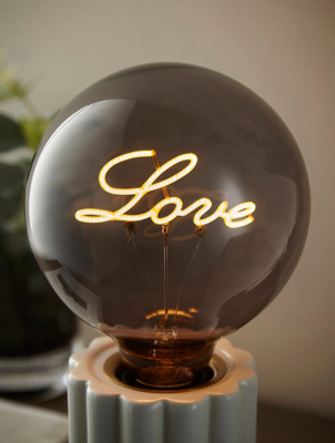 Love Smoked LED 2W E27 ES Filament Bulb | Home | George at ASDA