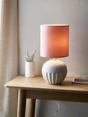 Georgia White Concrete Table Lamp | Home | George at ASDA