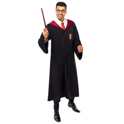 Amscan Harry Potter Black Gryffindor Robe Fancy Dress Costume | Men ...