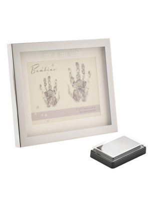 Bambino Silver col. Hand Print Frame Me & My Sister 7 x 5 Inches | Home ...