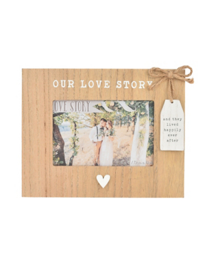 Love Story Wooden Frame with Tag | Home | George at ASDA