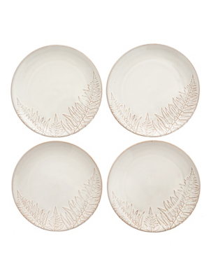 Hestia Set of 4 Fern Plates | Home | George at ASDA