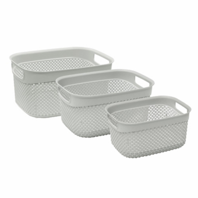 JVL Set of 3 Droplette Baskets | Home | George at ASDA