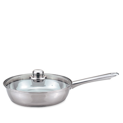 Sabichi Essentials 24cm Stainless Steel Frying Pan | Home & Garden ...