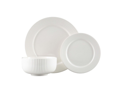 Carnaby Chelsea 12PC White Porcelain Dinner Set | Home | George at ASDA