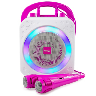 RockJam 10-Watt Rechargeable Bluetooth Karaoke Machine - Pink | Toys ...