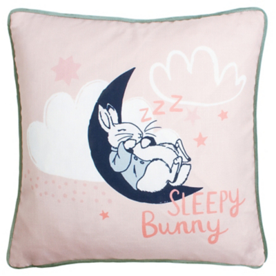 Pink Peter Rabbit™ Sleepy Head Polyester Filled Cushion | Home | George ...