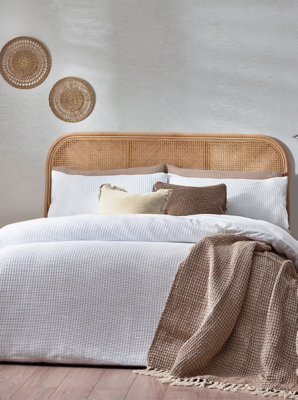 Yard White Chunky Waffle 100% Cotton Duvet Cover Set | Home | George at ...