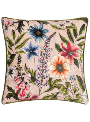 Wylder Hidcote Manor Alma Pink Floral Cushion | Home | George at ASDA