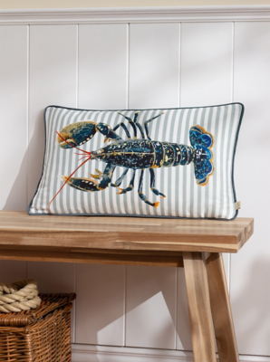 Evans Lichfield Salcombe Lobster Piped Cushion | Home | George at ASDA