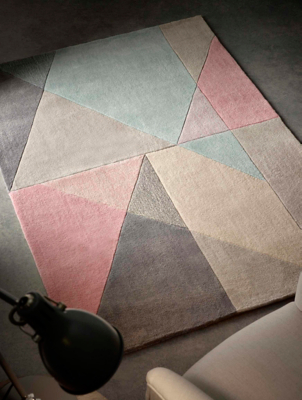 Origin Multi Pastel Trio Wool Rug | Home | George at ASDA