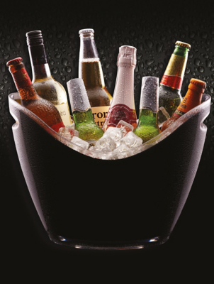 BarCraft Black Acrylic Drinks Cooler | Home | George at ASDA