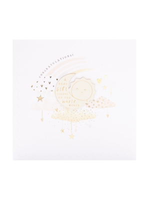 Baby Girl Congratulations Card | Toys & Character | George at ASDA