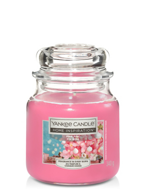 Yankee Candle Home Inspiration Medium Jar Scented Candle, Pink Pine ...