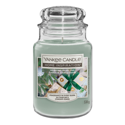 Yankee Candle Home Inspiration Large Jar - Wrapping Paper Pine ...