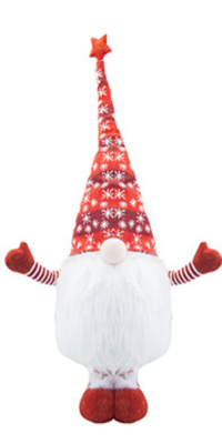 Christmas Red Standing Gonk Decoration | Christmas | George at ASDA