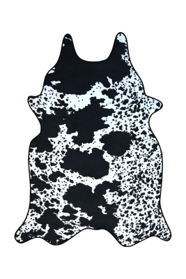 Monochrome Cow Print Rug 100 x 150cm | Home | George at ASDA
