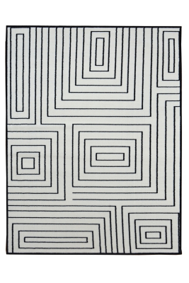 Monochrome Labyrinth Rug | Home | George at ASDA