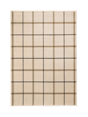 Homemaker Maestro Check Rug Natural | Home | George at ASDA
