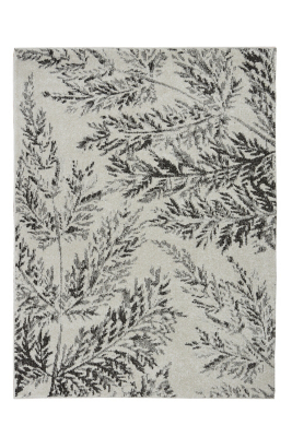Grey Floral Fern Rug | Home | George at ASDA