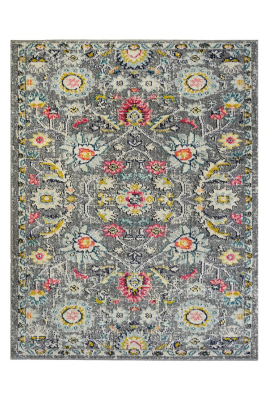 Homemaker Grey Vintage Floral Rug | Home | George at ASDA