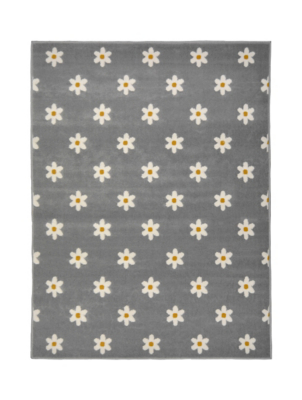 Homemaker Grey Daisy Rug | Home | George at ASDA