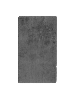 Homemaker Luxury Fur Rug Grey | Home | George at ASDA
