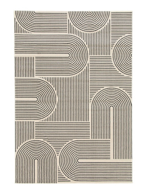 Homemaker Mono Geometric Arc Rug | Home | George at ASDA