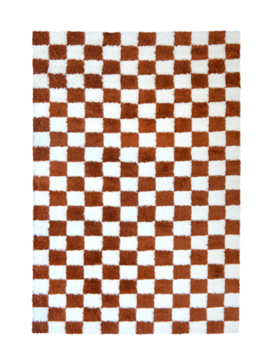 Homemaker Checkerboard Shaggy Rug | Home | George at ASDA