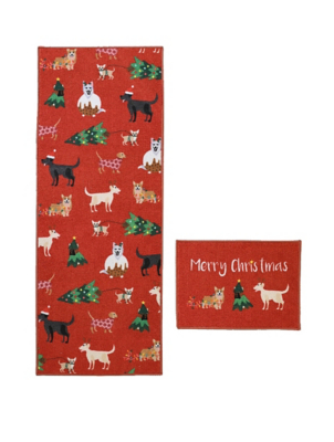 Relay Christmas Naughty Dogs Runner & Mat Pack | Home | George at ASDA